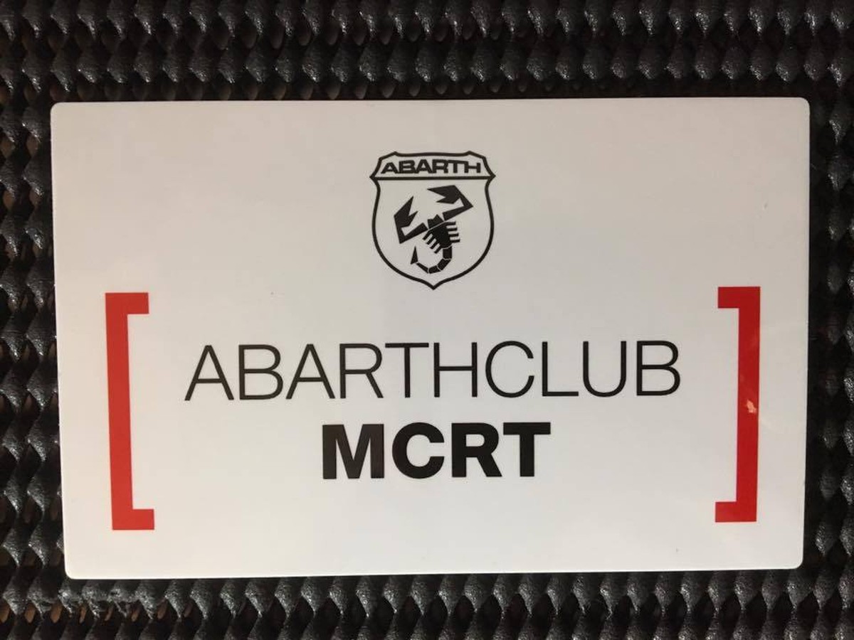 ABARTHCLUB MCRT sticker【会員様限定販売】【税込価格】【再入荷】 | mCrt shop
