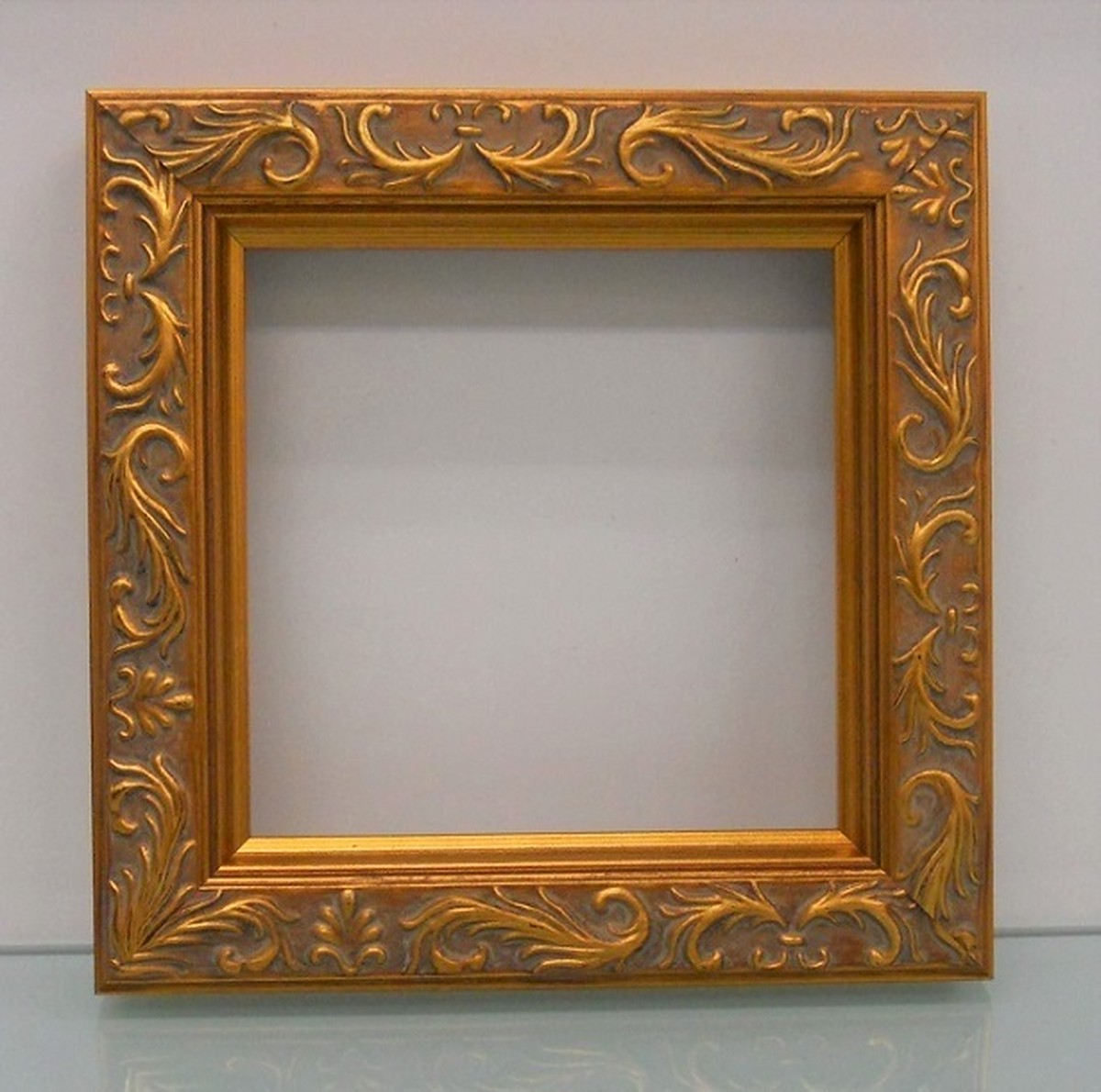 額縁アンティークおしゃれフレーム金10-6512額縁サイズ120mm×120mm 窓枠サイズ104ミリ×104ミリ アクリル/裏板付 壁掛け用 ...