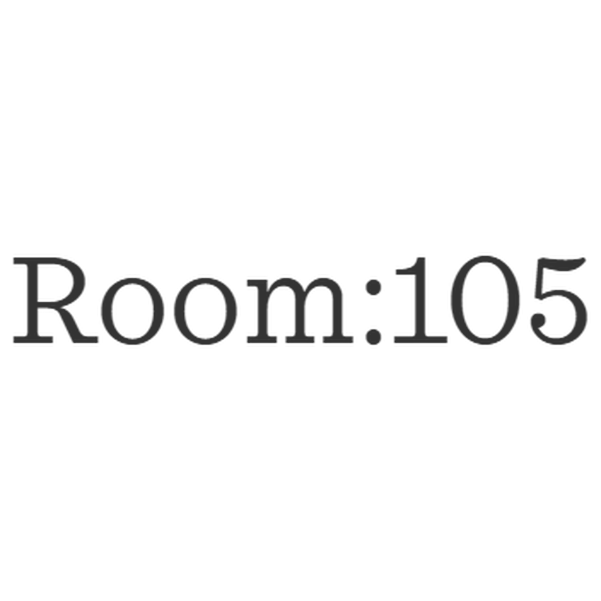 Room:105