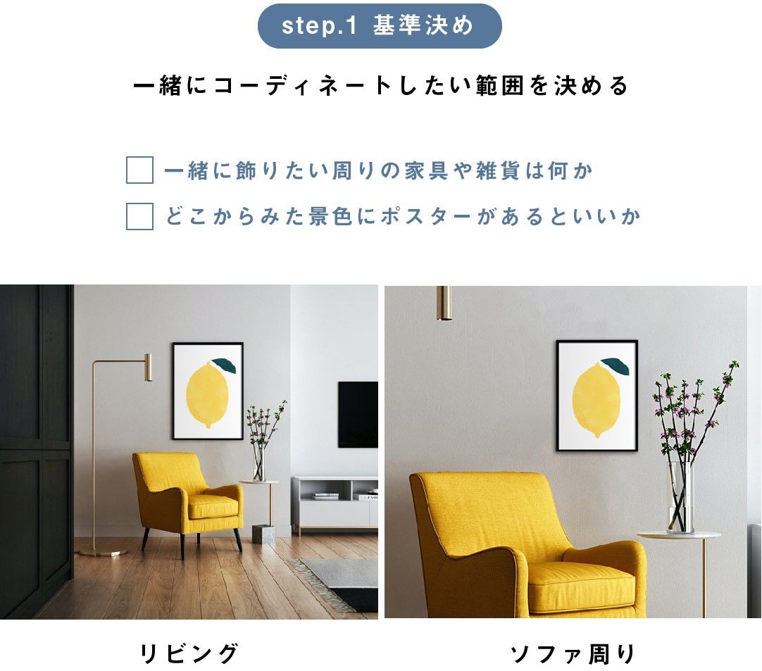 自分のお部屋にあったサイズの選び方 ポスター飾り方講座vol 11 ポスター屋さんismirai Home 北欧ポスターと